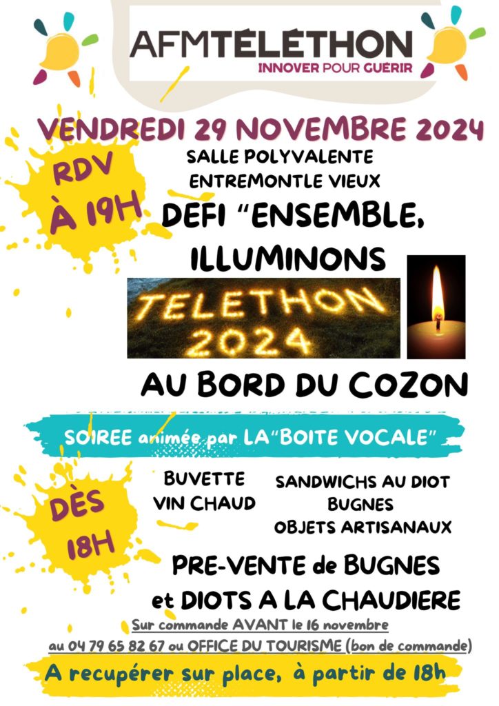 Le Téléthon 2024 | Entremont-le-Vieux